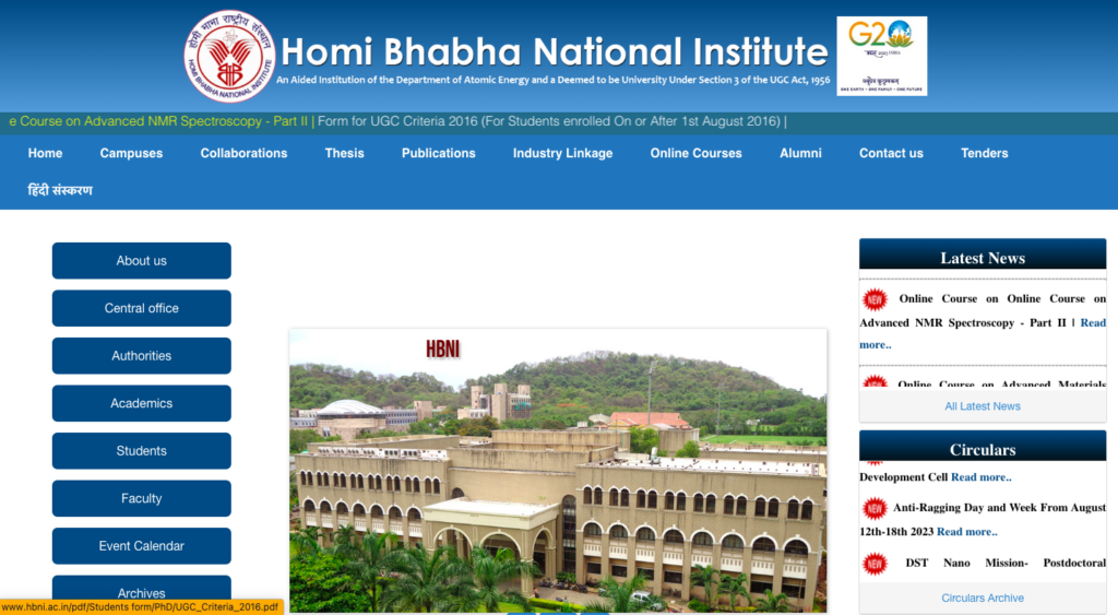 HBNI Result 2023 HBNI CAT Result 2023 (Declared) Online